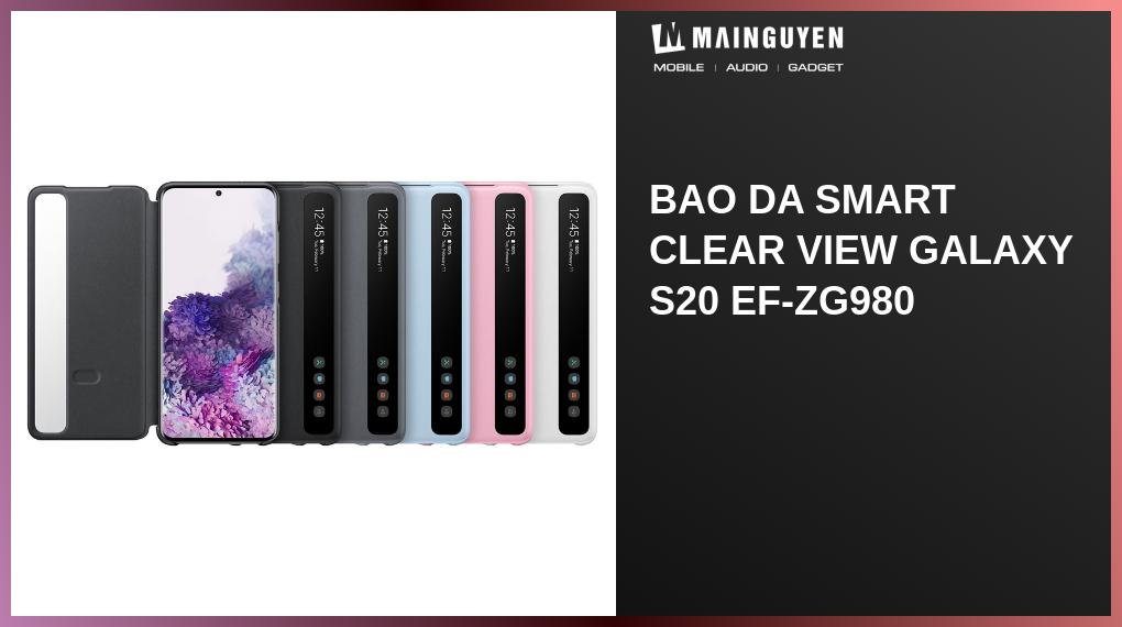 Bao da Smart Clear View Galaxy S20 EF-ZG980(A12322) | mainguyen.vn