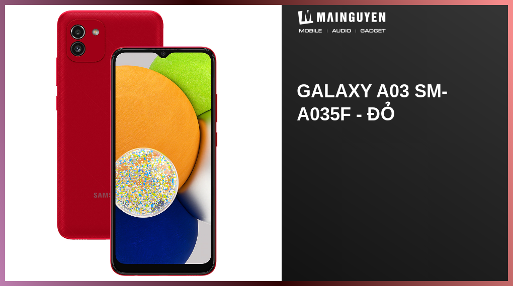 Galaxy A03 SM-A035F - Đỏ(P32953) | mainguyen.vn